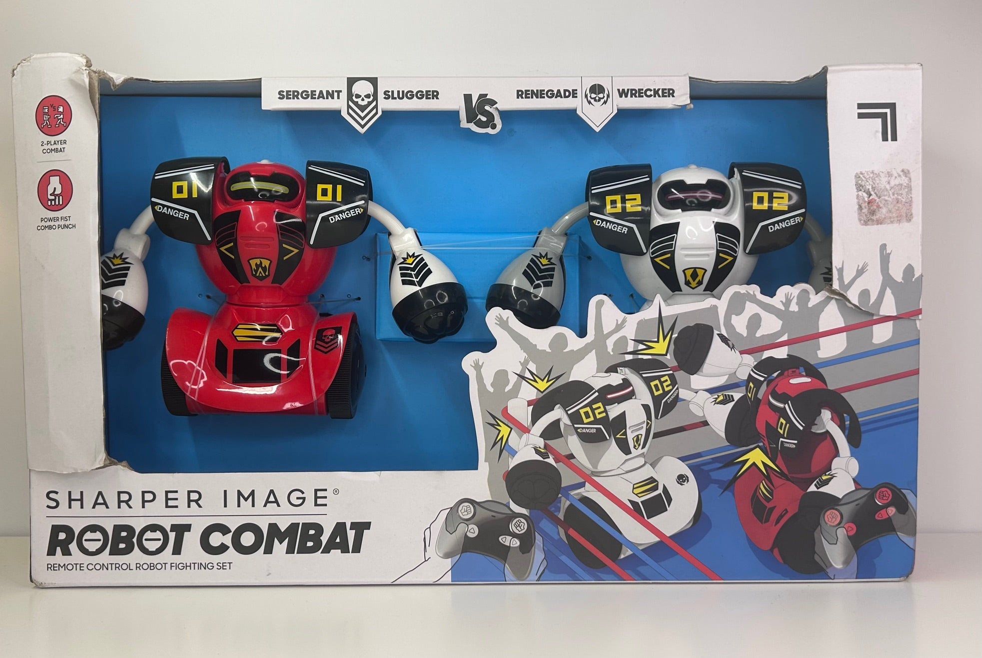 Sharper Image Robot Combat Set 2-Player Remote Control RC Battle Robot ...